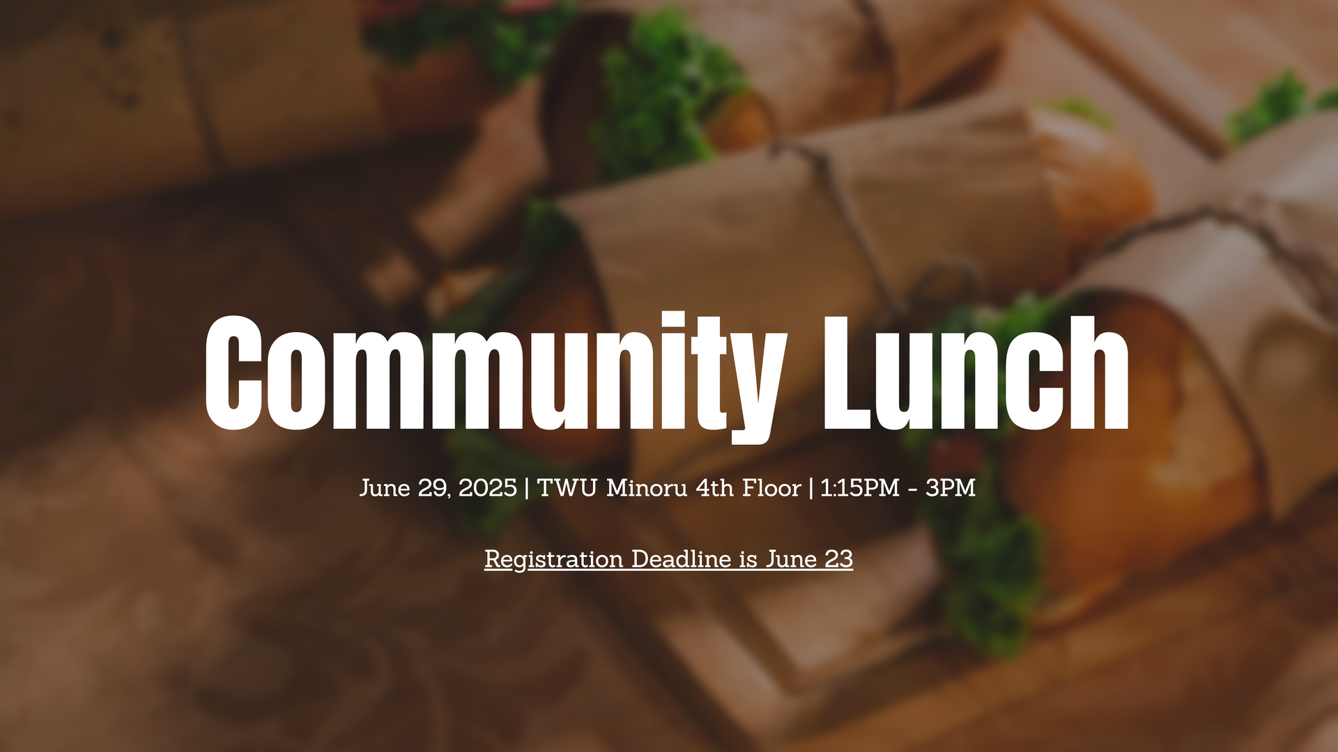Community Lunch