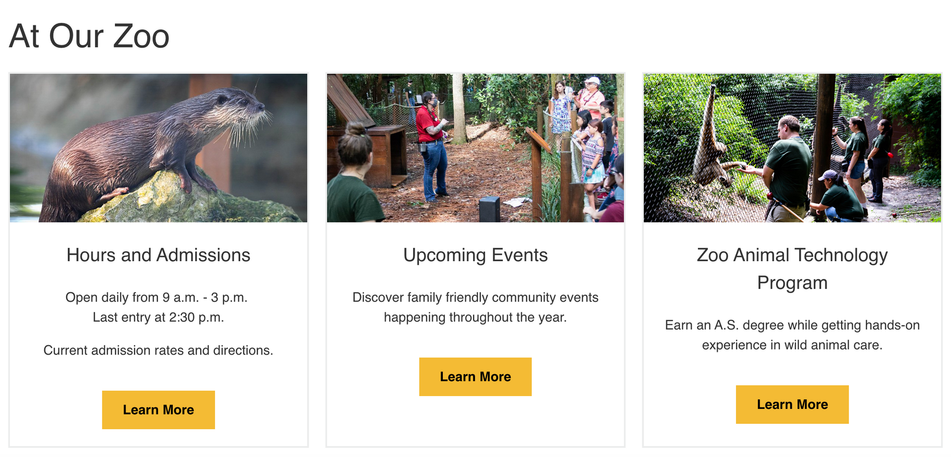 A Wild Oasis in Gainesville, FL: Santa Fe College Teaching Zoo