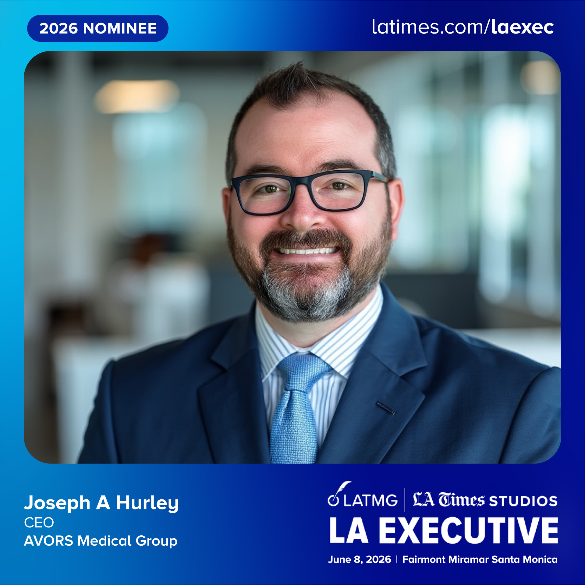 CEO Joseph Hurley Nominated for LA Leadership Award | AVORS