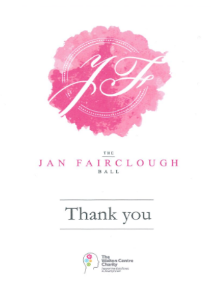 The Jan Fairclough Charity Ball Sponsorship