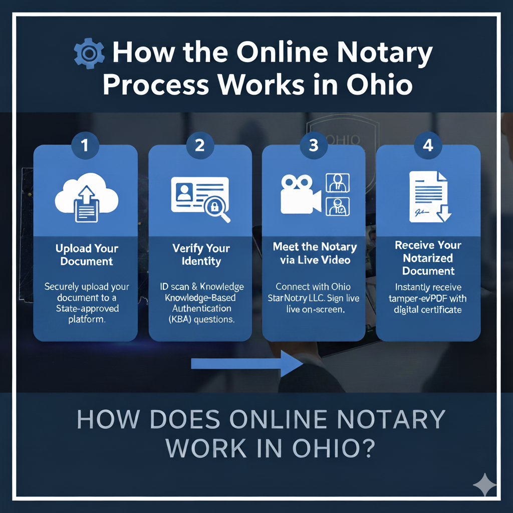 How does online notary work in Ohio?