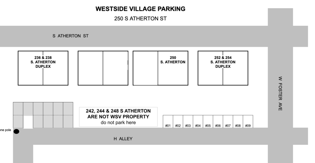 Parking for Rent at Penn State & State College | West Side Village