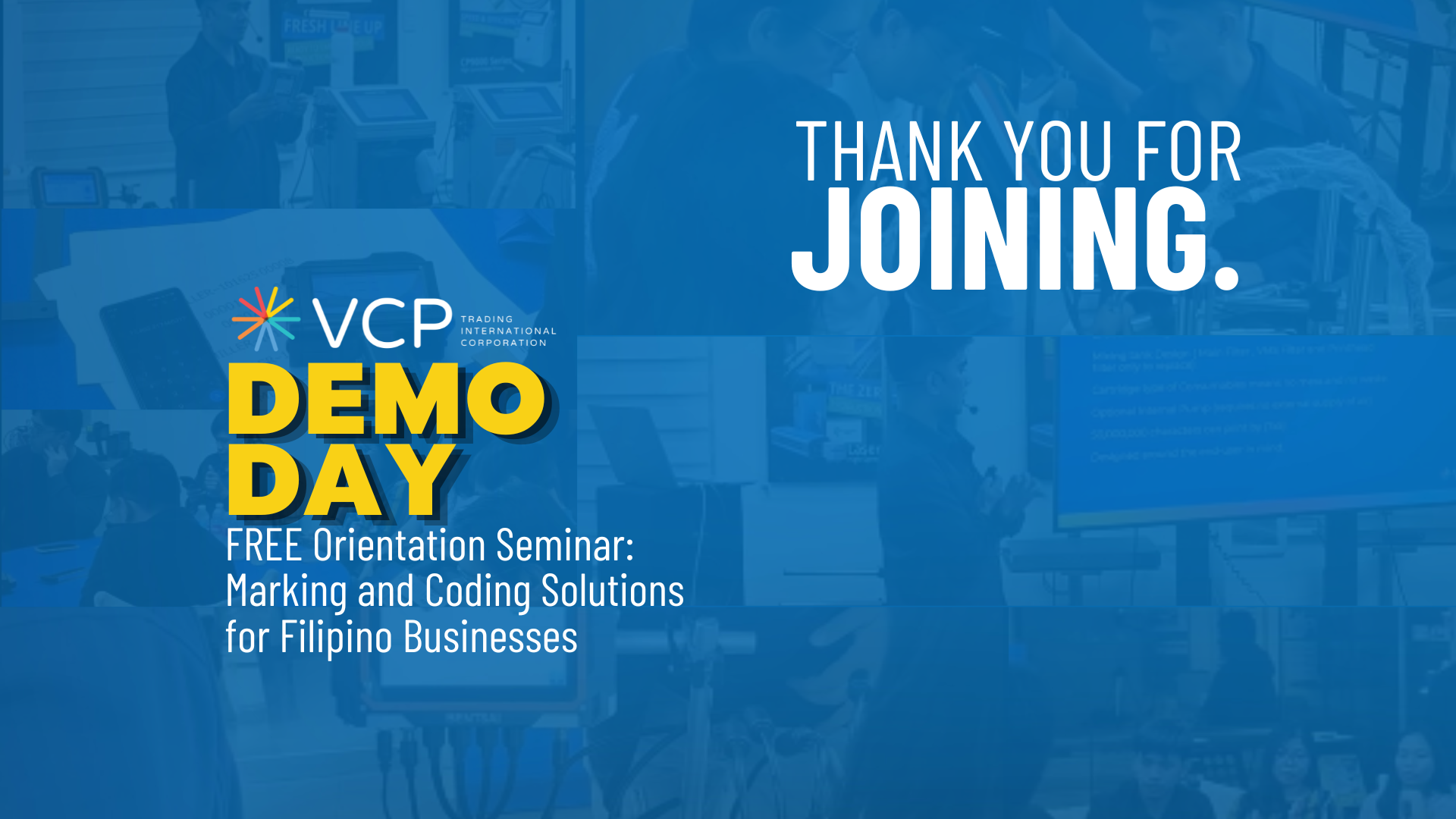 First FREE Orientation Seminar for Filipino Businesses - VCP Trading ...