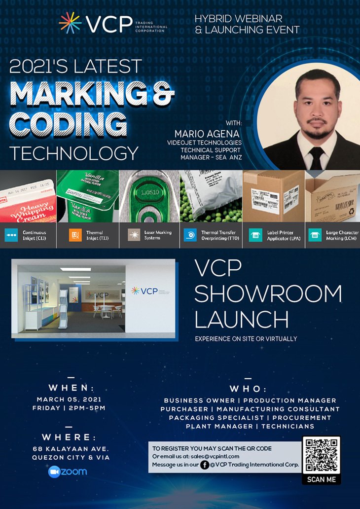 2021's Latest Marking and Coding Technology - VCP Showroom Launch