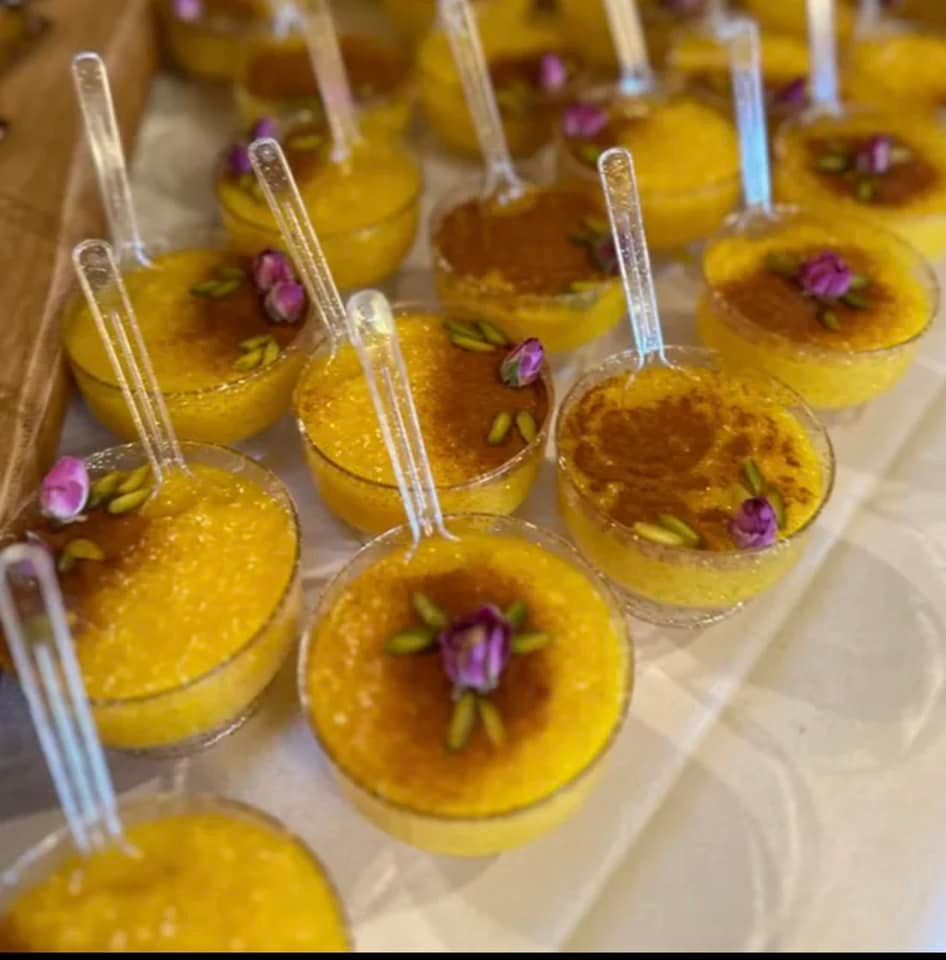 Persian Desert Sholeh Zard (Saffron Rice Pudding)