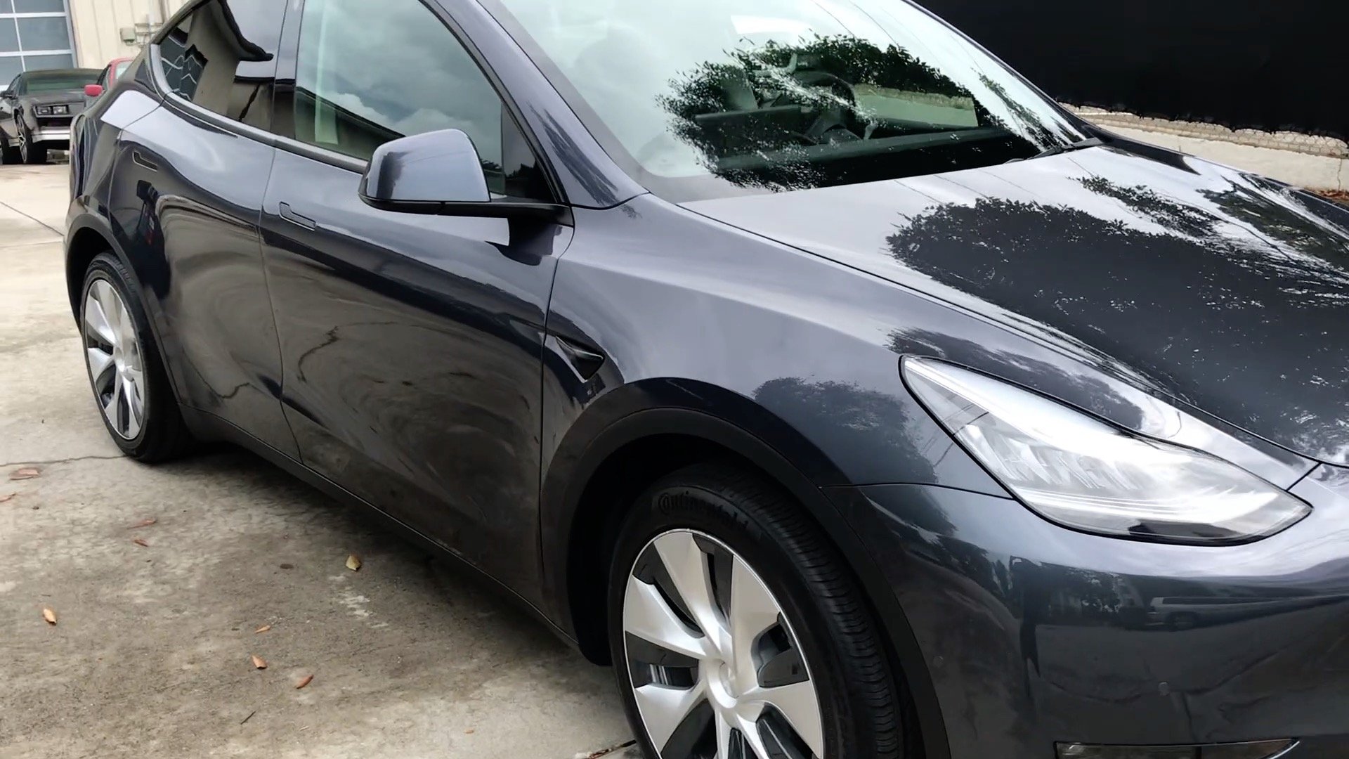 TESLA PAINT OVERSPRAY