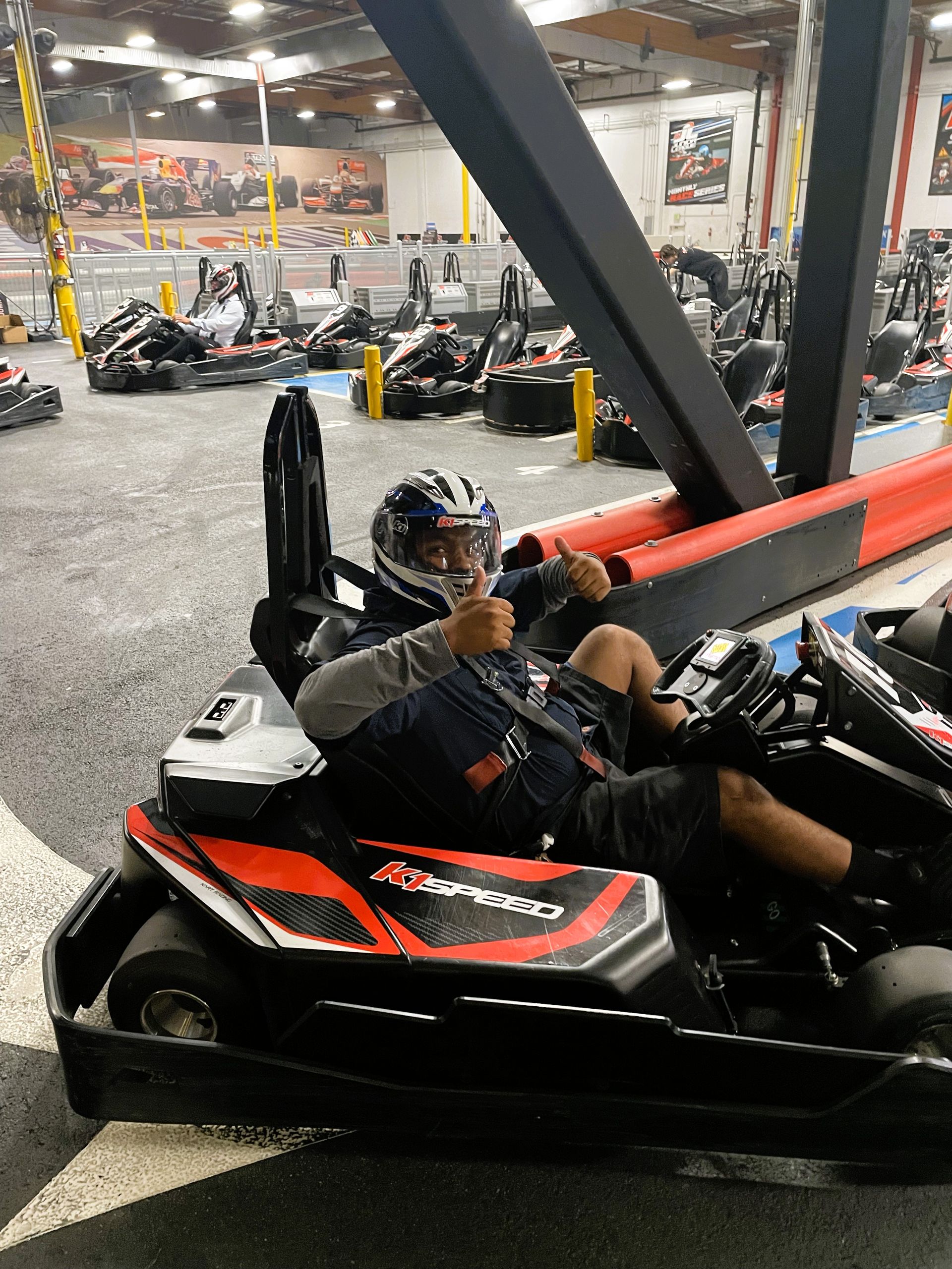 The Management Works team revs its engines at K1 Speed