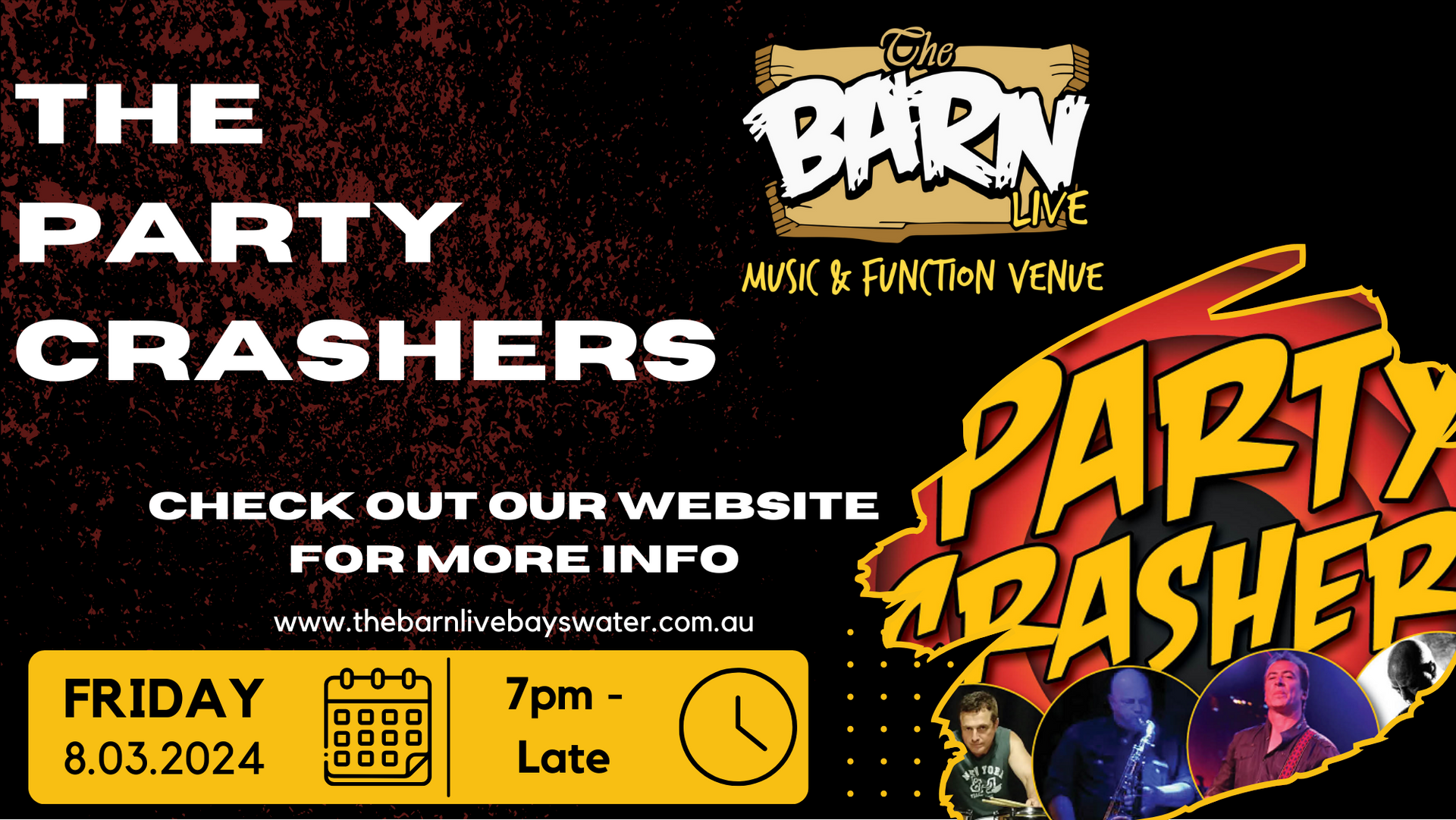 THE PARTY CRASHERS 8.3.24