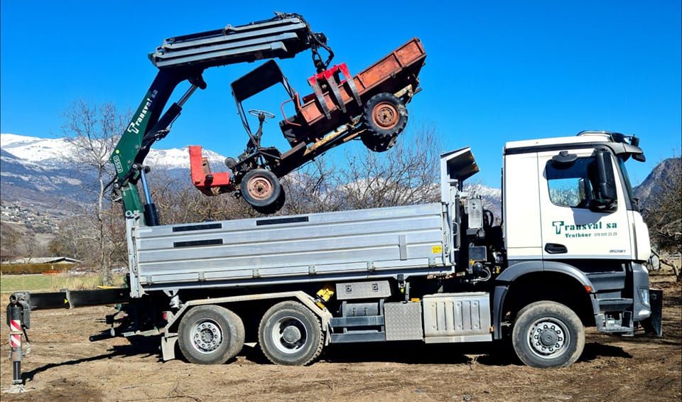 Transval SA – Services de transport et levage en Valais