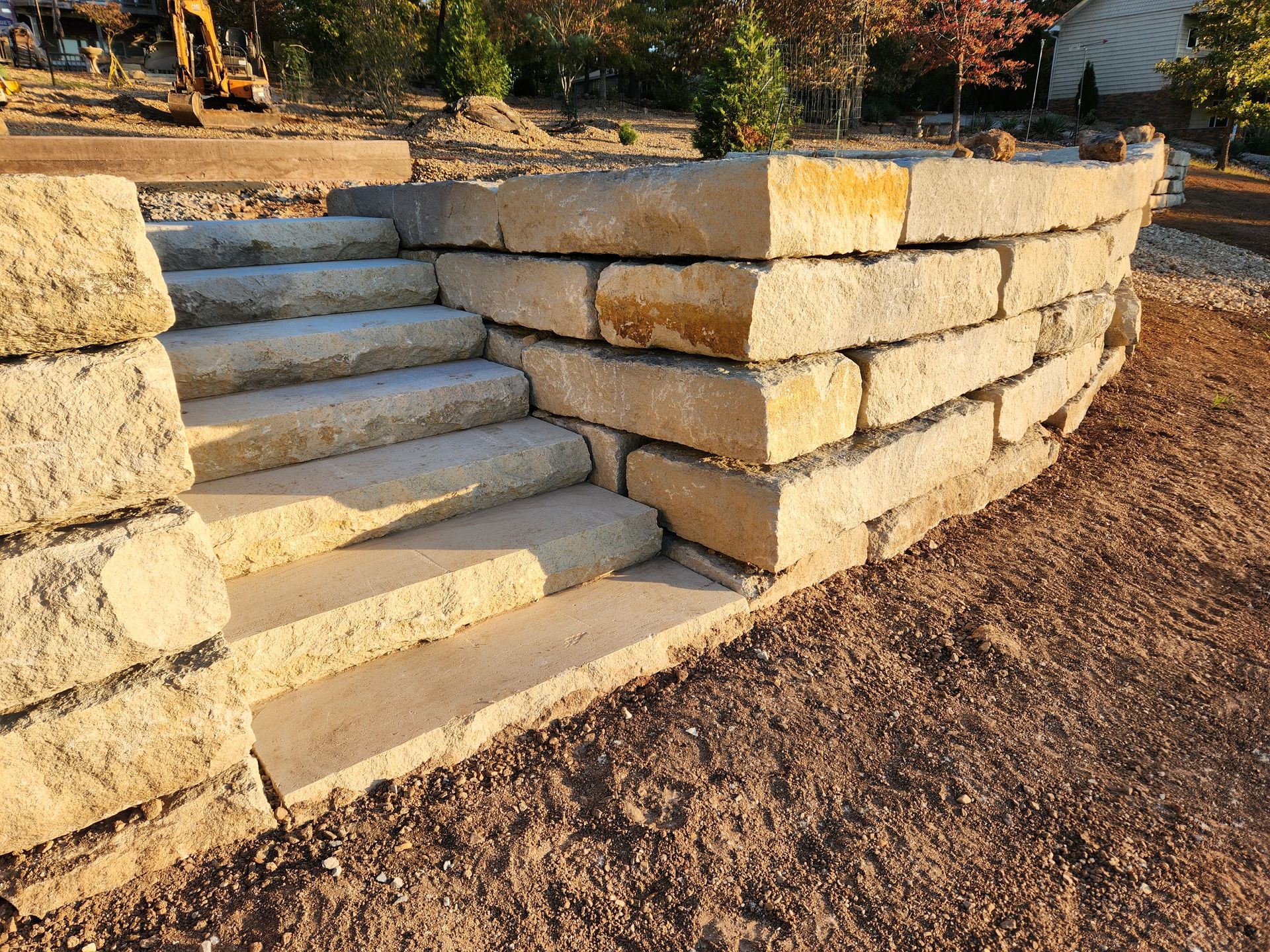 Natural Stone Retaining Walls | Rough Cuts Construction