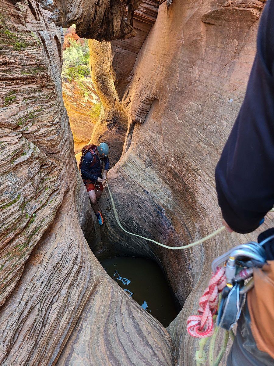 Rappelling In Rock Canyon Zion | All Ways Adventure