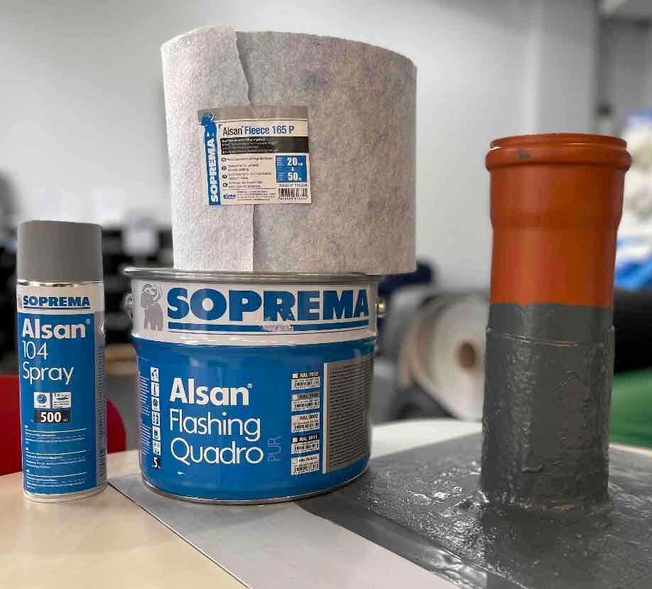 Jumtu detaļu hidroizolācija ALSAN FLASHING QUADRO
