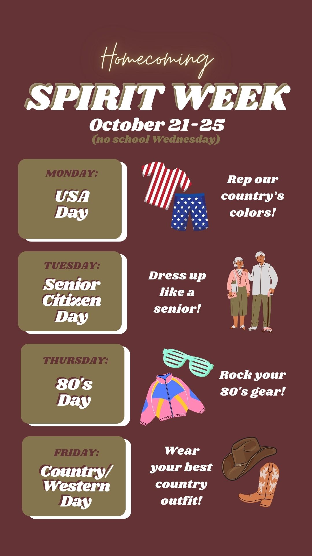 Homecoming Dress-Up Days Announced