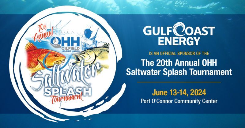 Gulf Coast Energy is a Proud Sponsor of OHH Saltwater Splash Tournament