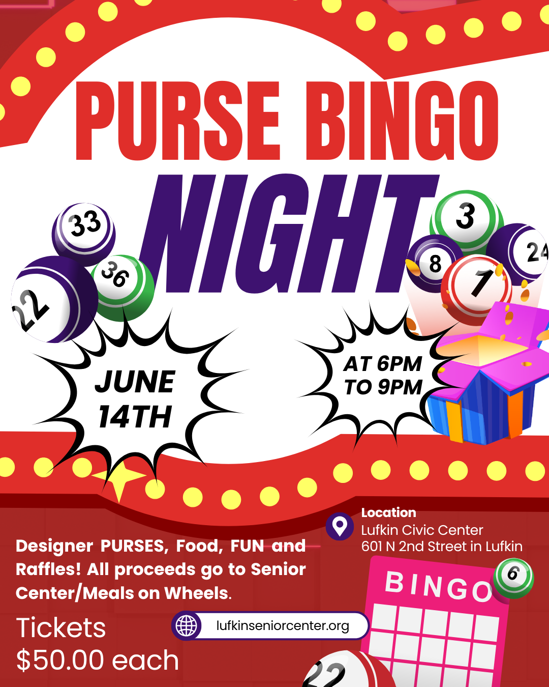 Purse Bingo Night!