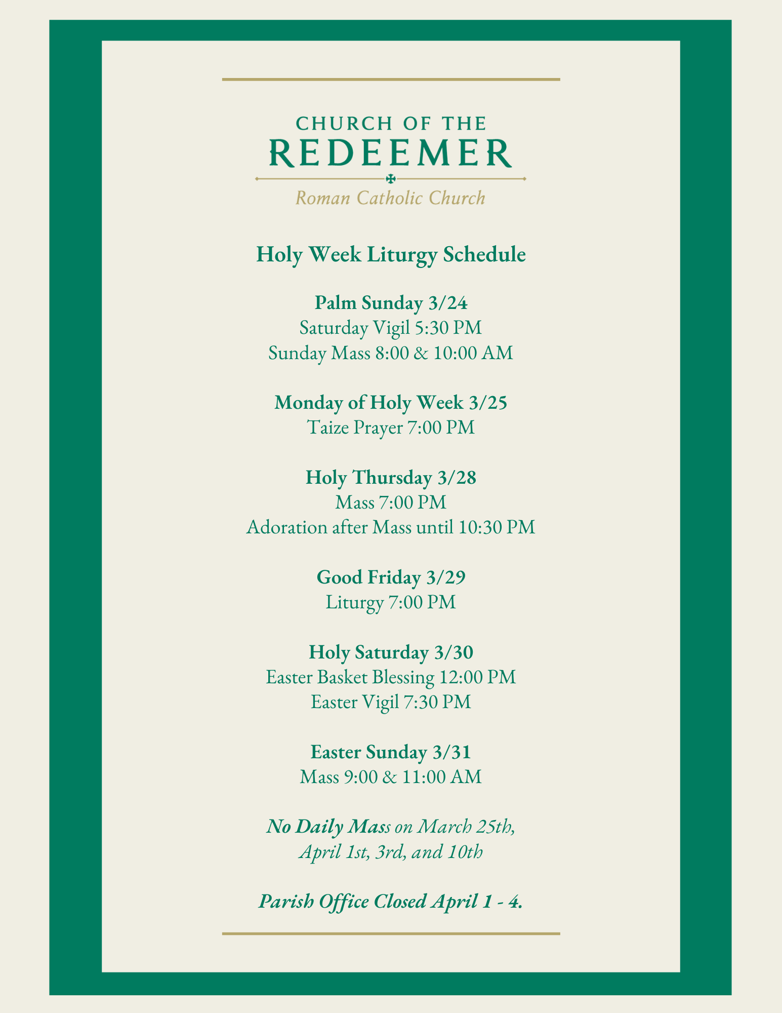 Holy Week