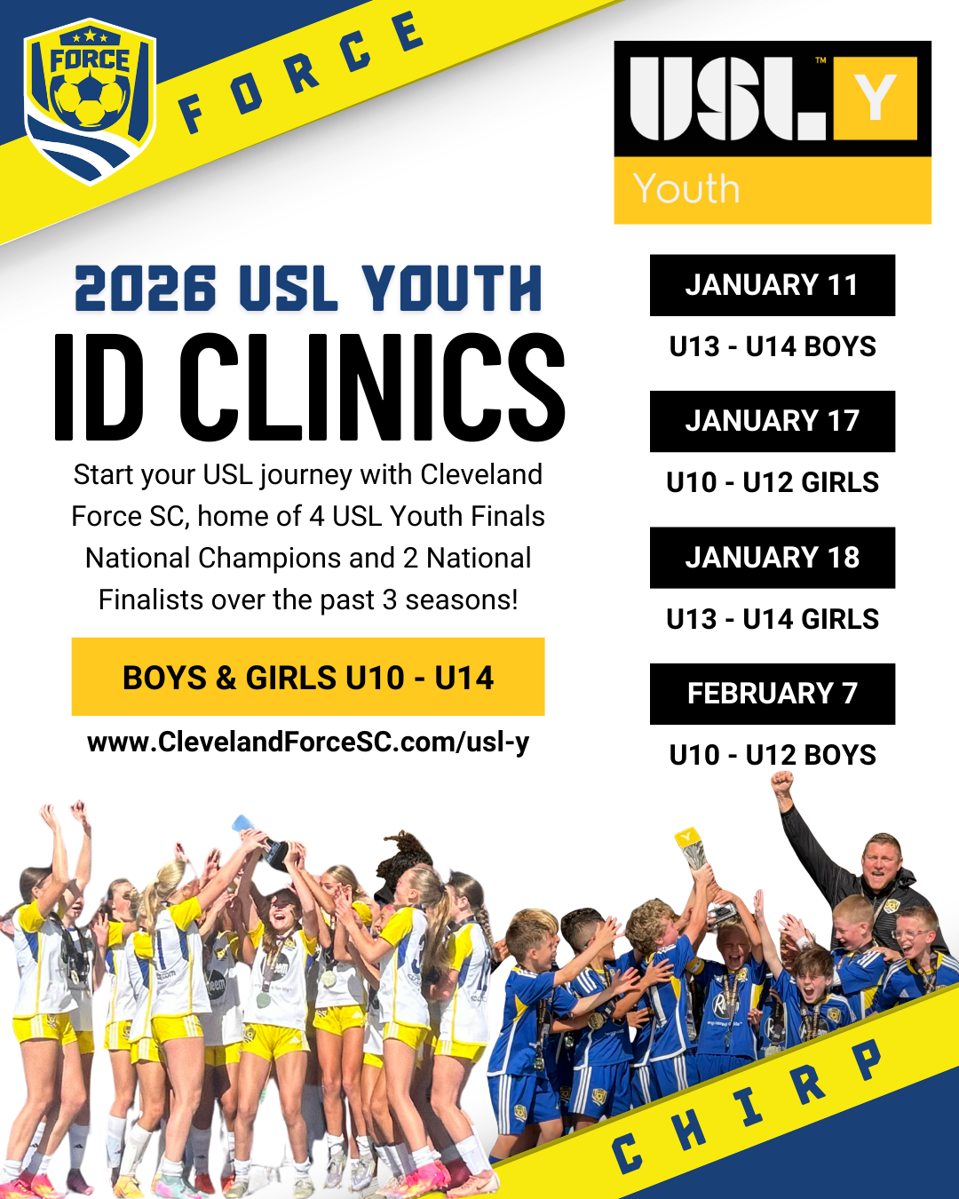 USL Youth is a club-neutral summer competition program.