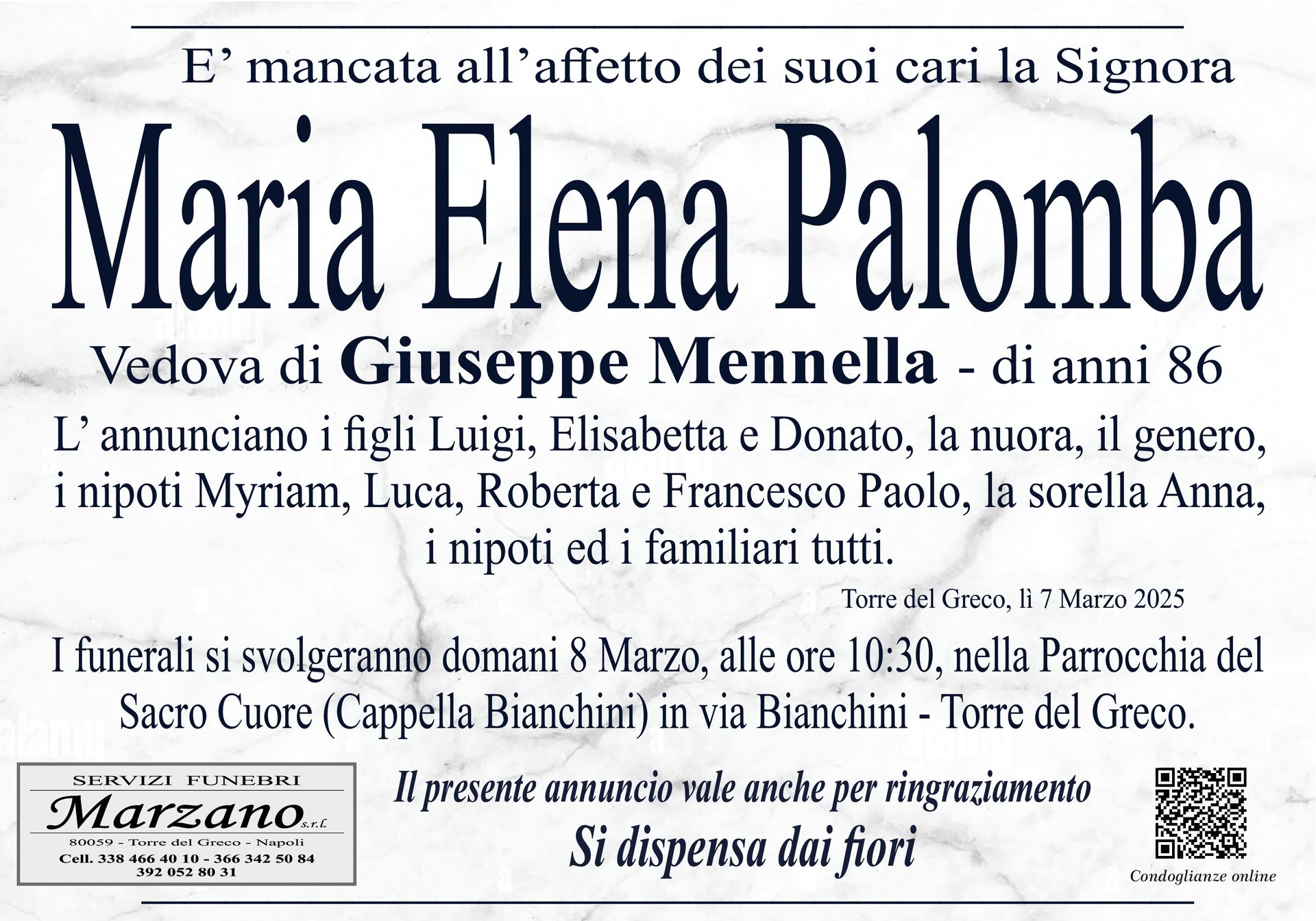 Necrologi | Torre Del Greco, Ercolano, Torre Annunziata, Portici, San ...