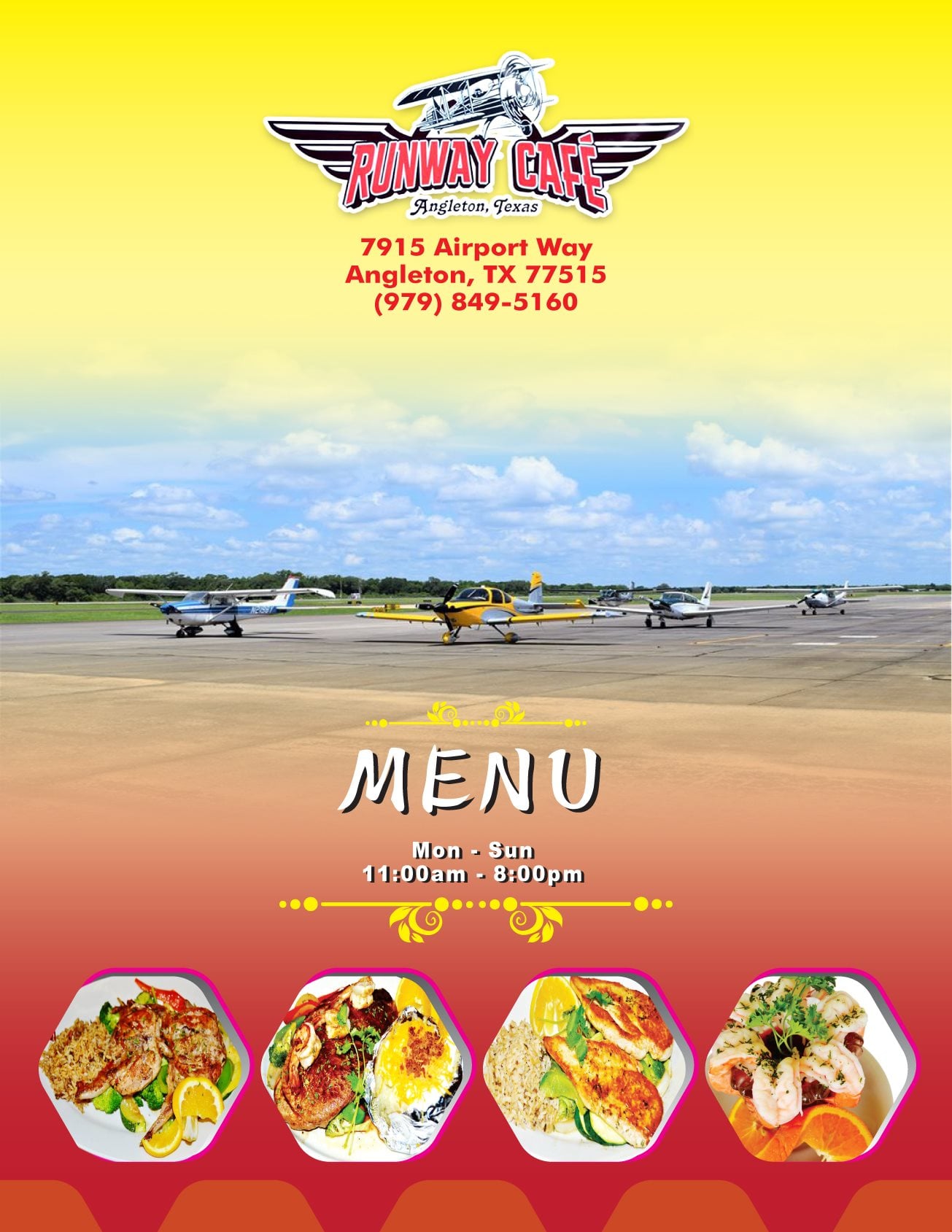 Runway Cafe | SEAFOOD RESTAURANT Angleton, TX