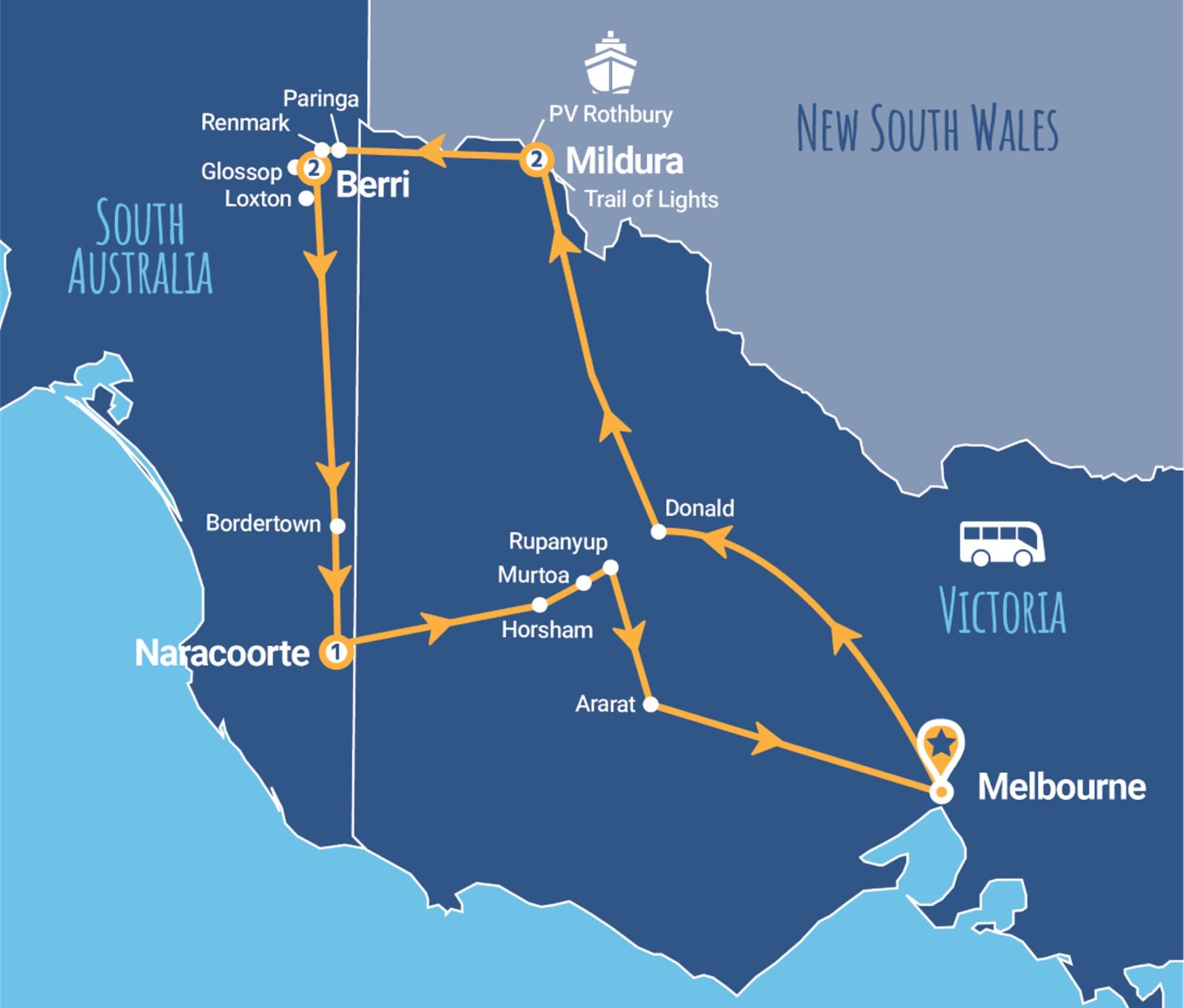 Murray River Valley and the Trail of Lights 2026 - 6 Day Tour