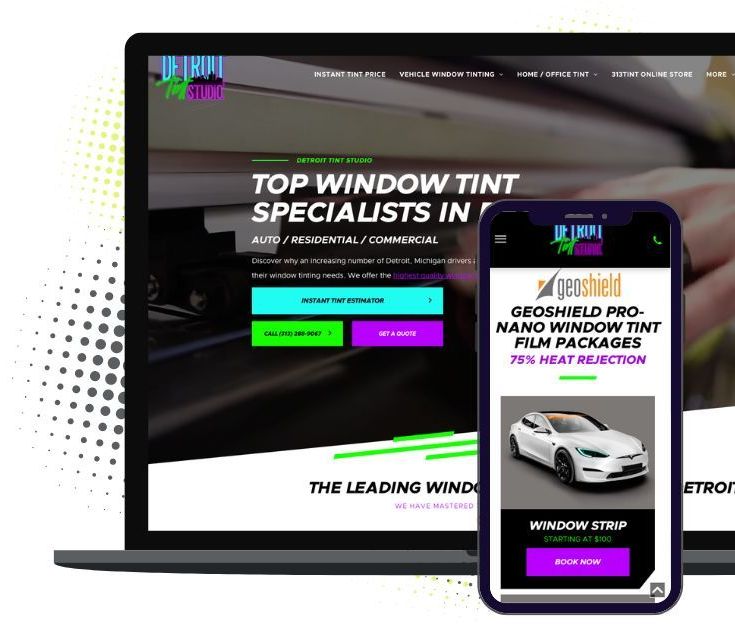 Window Tinting Website Design | Detailers Roadmap