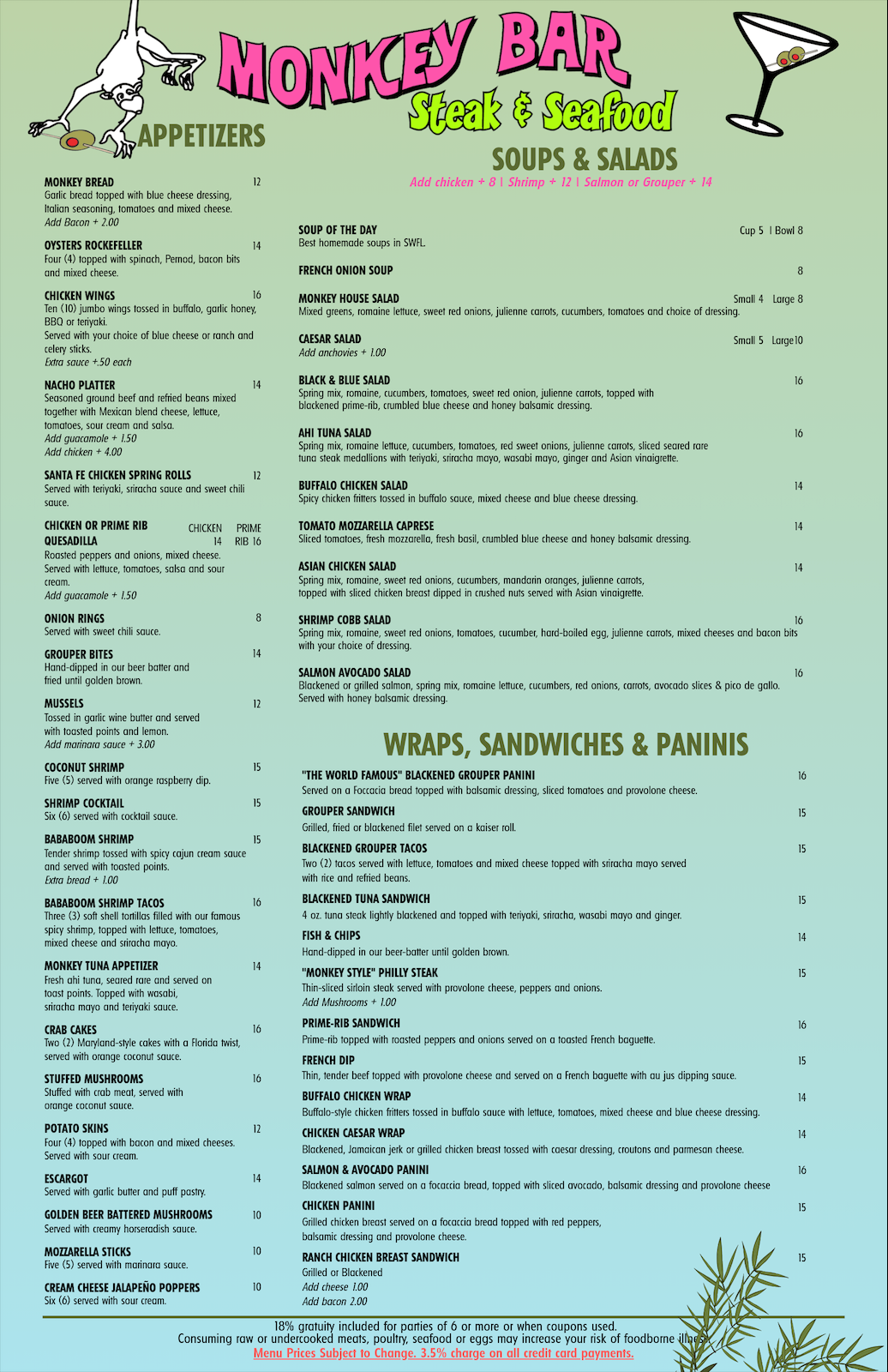 Moneky Bar Steak & Seafood