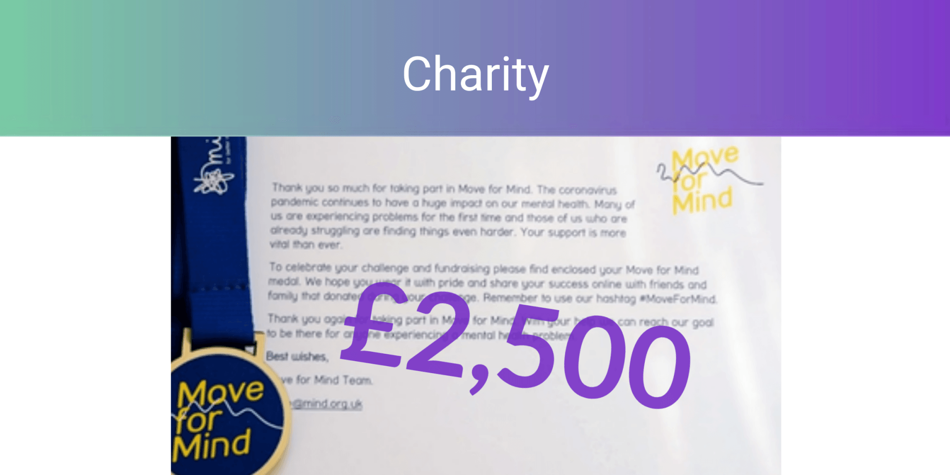 We're MOVING for mental health charity: MIND