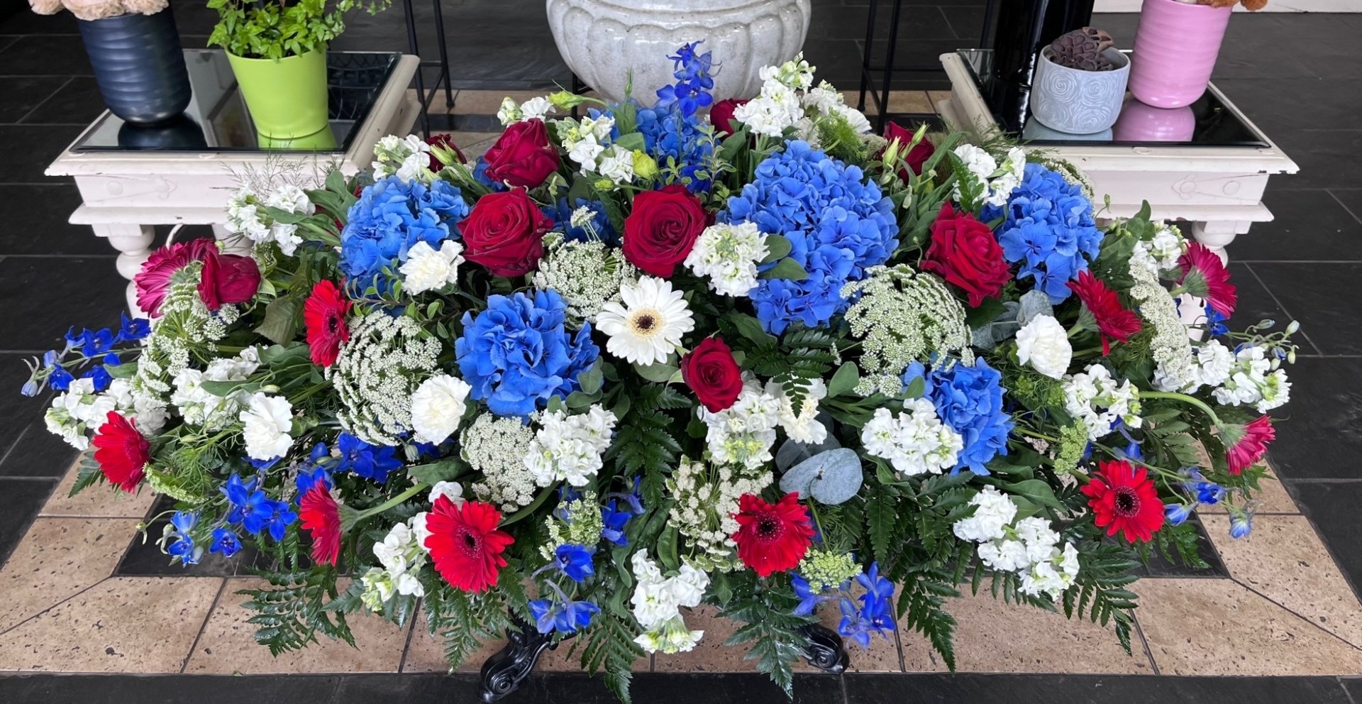 Flower arrangements for funeral displays in Bristol