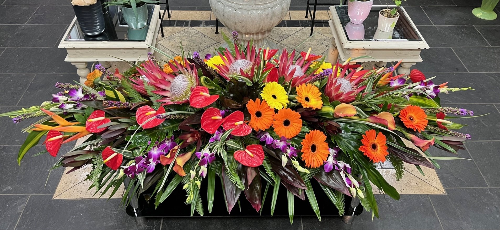 Flower arrangements for funeral displays in Bristol