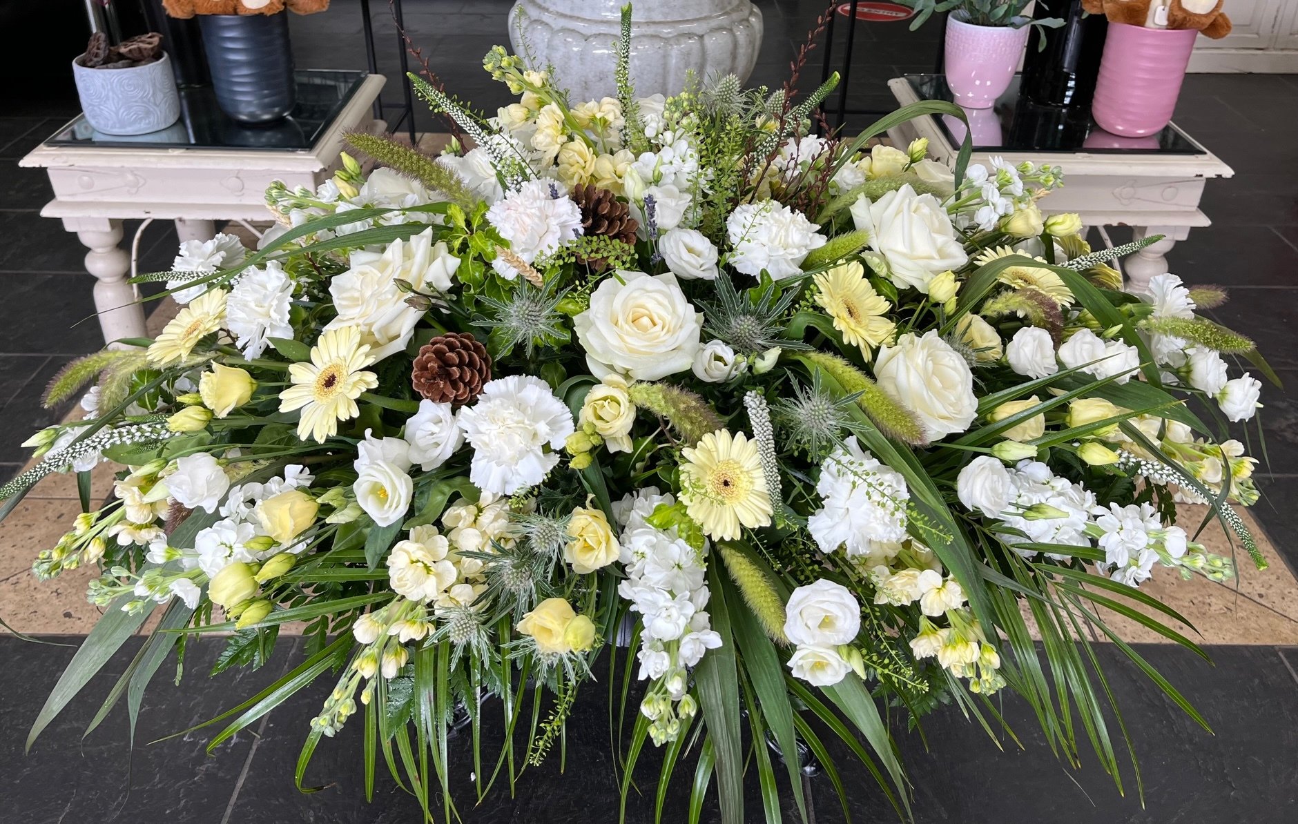 Flower arrangements for funeral displays in Bristol
