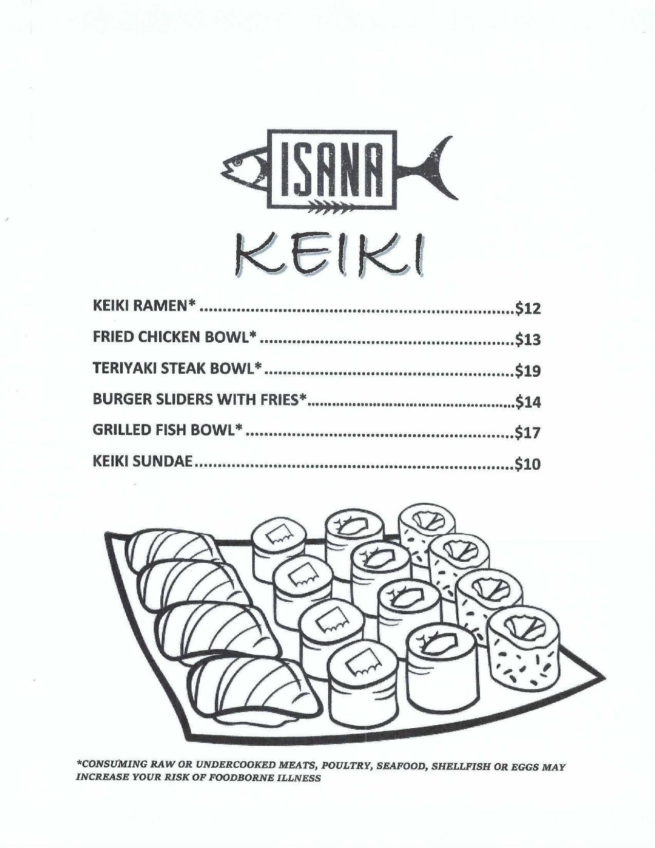 Island Style Cuisine Kids Menu | Kihei, HI | Isana Restaurant