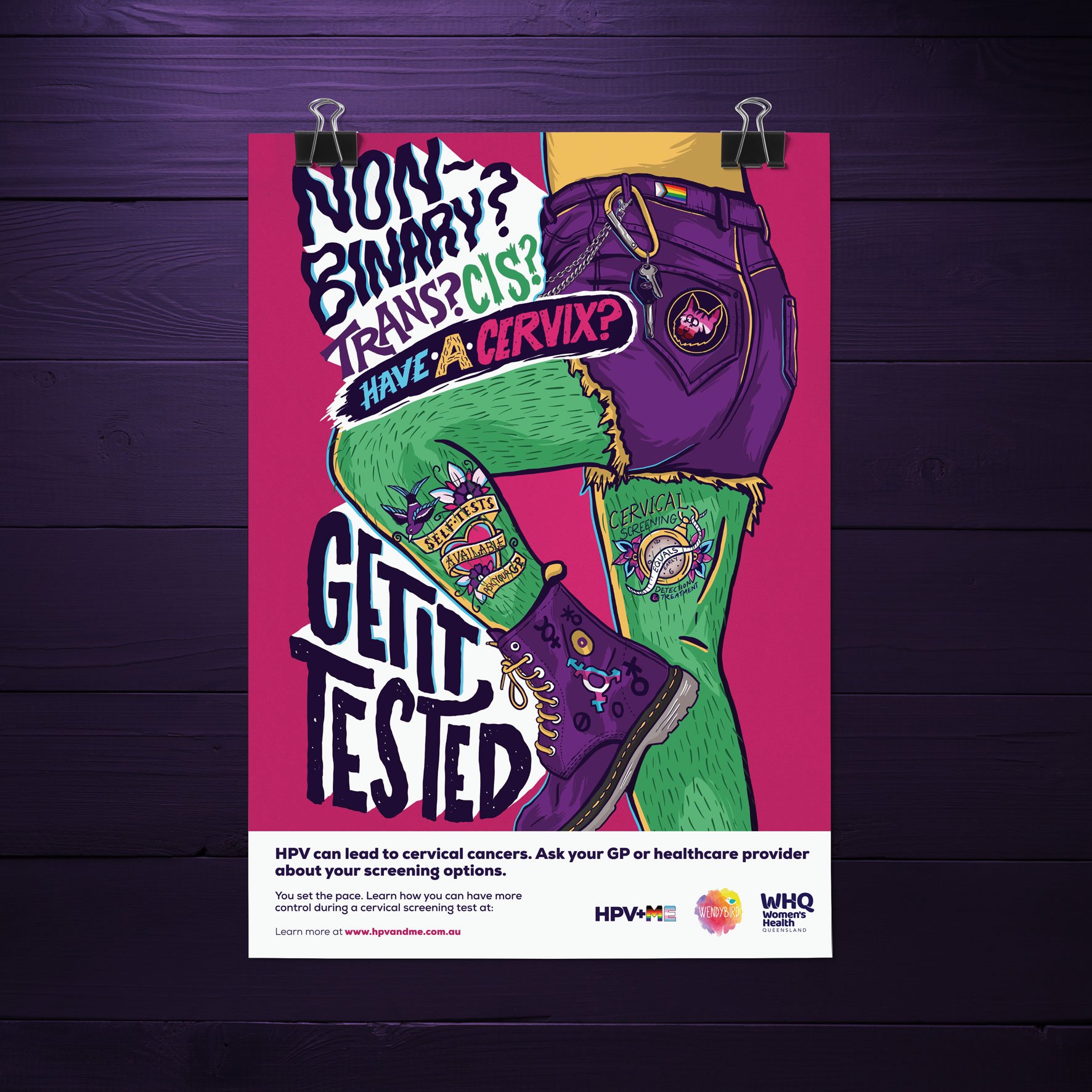 Cervical Screening and Testing Poster | HPV+ME