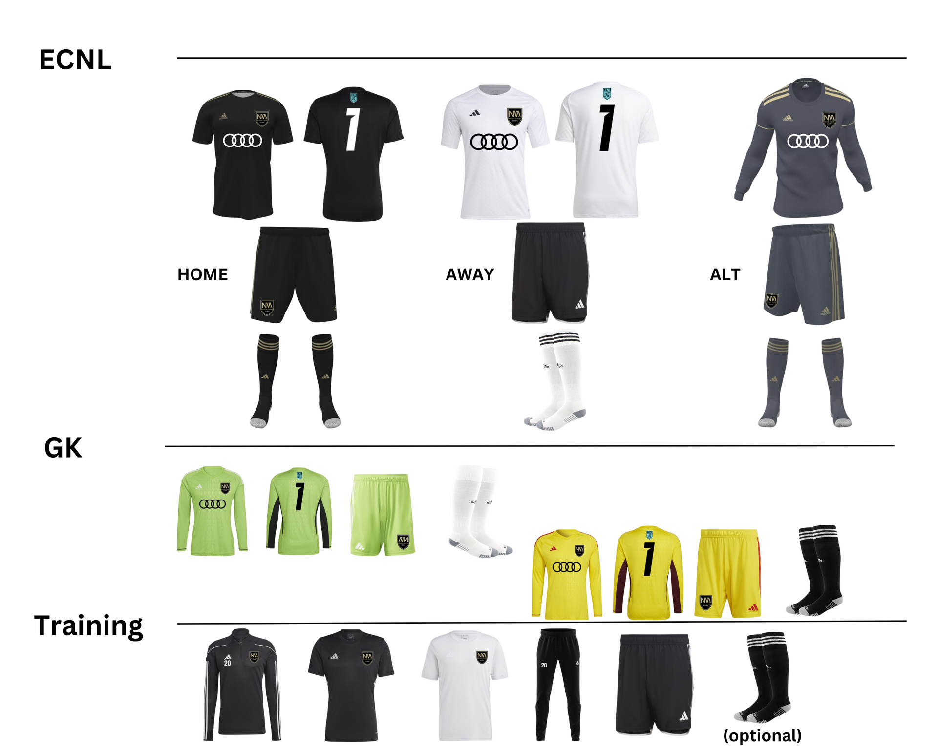 Soccer Uniforms | Northern Virginia Alliance