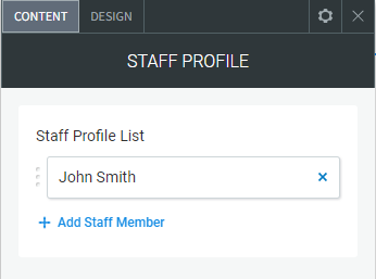 Staff Profile Widget | Staff Profile Widget | CCH Web Manager Help Centre