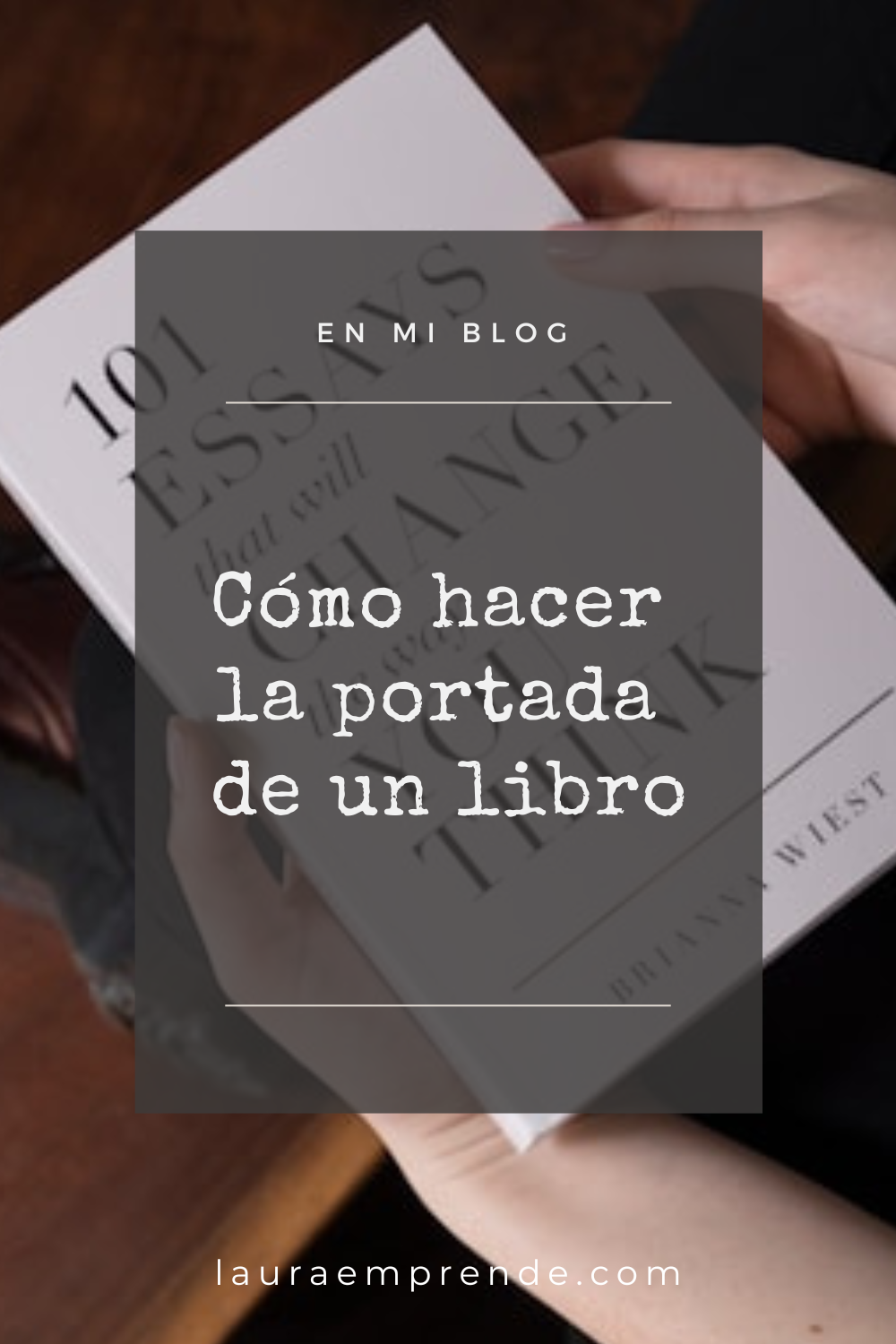 Cómo hacer la portada de un libro