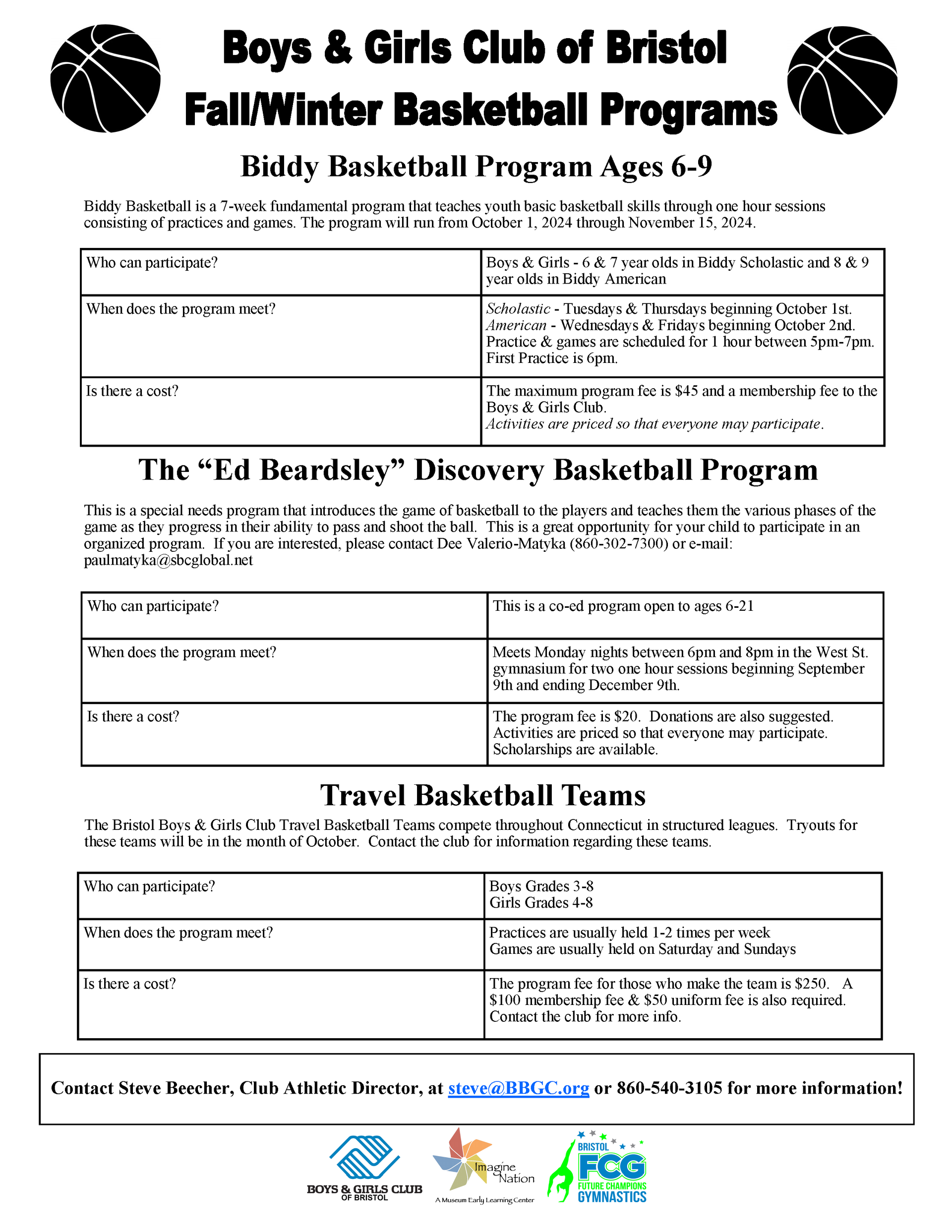 West Street Athletics | Boys & Girls Club of Bristol Family Center