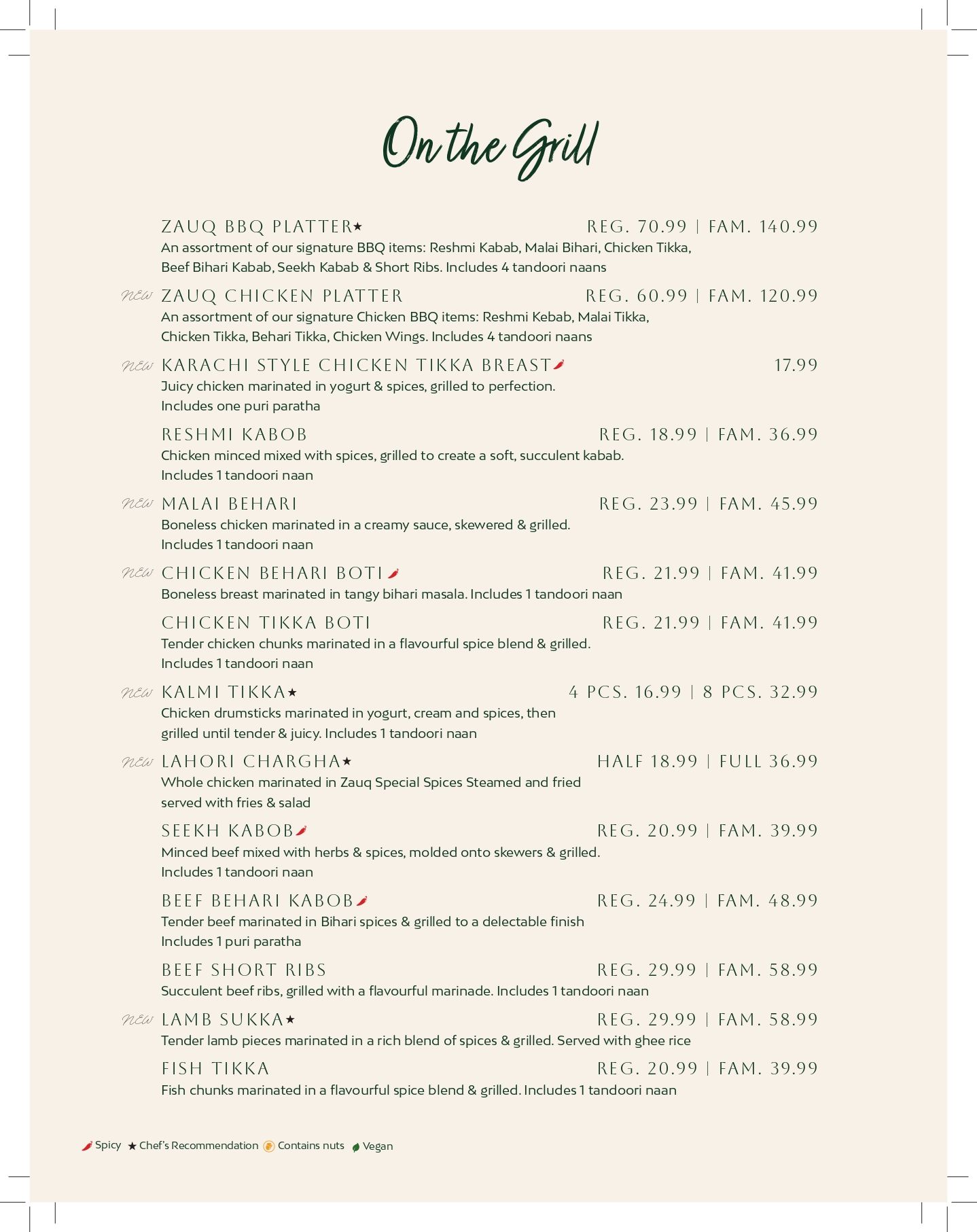 Explore Zauq’s Authentic Indian & Pakistani Food, Hakka & Halal Menu ...