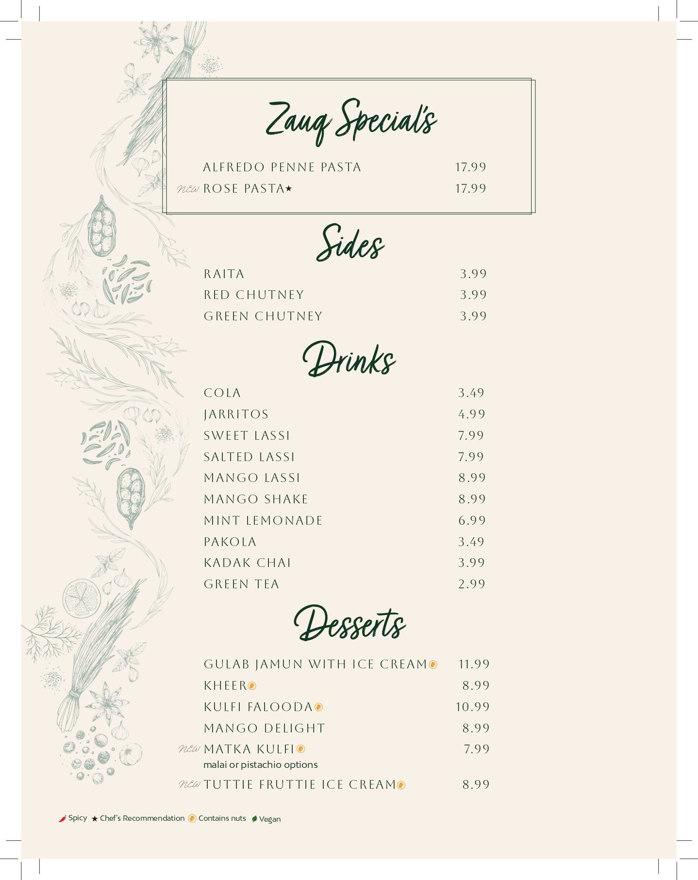 Explore Zauq’s Authentic Indian & Pakistani Food, Hakka & Halal Menu ...