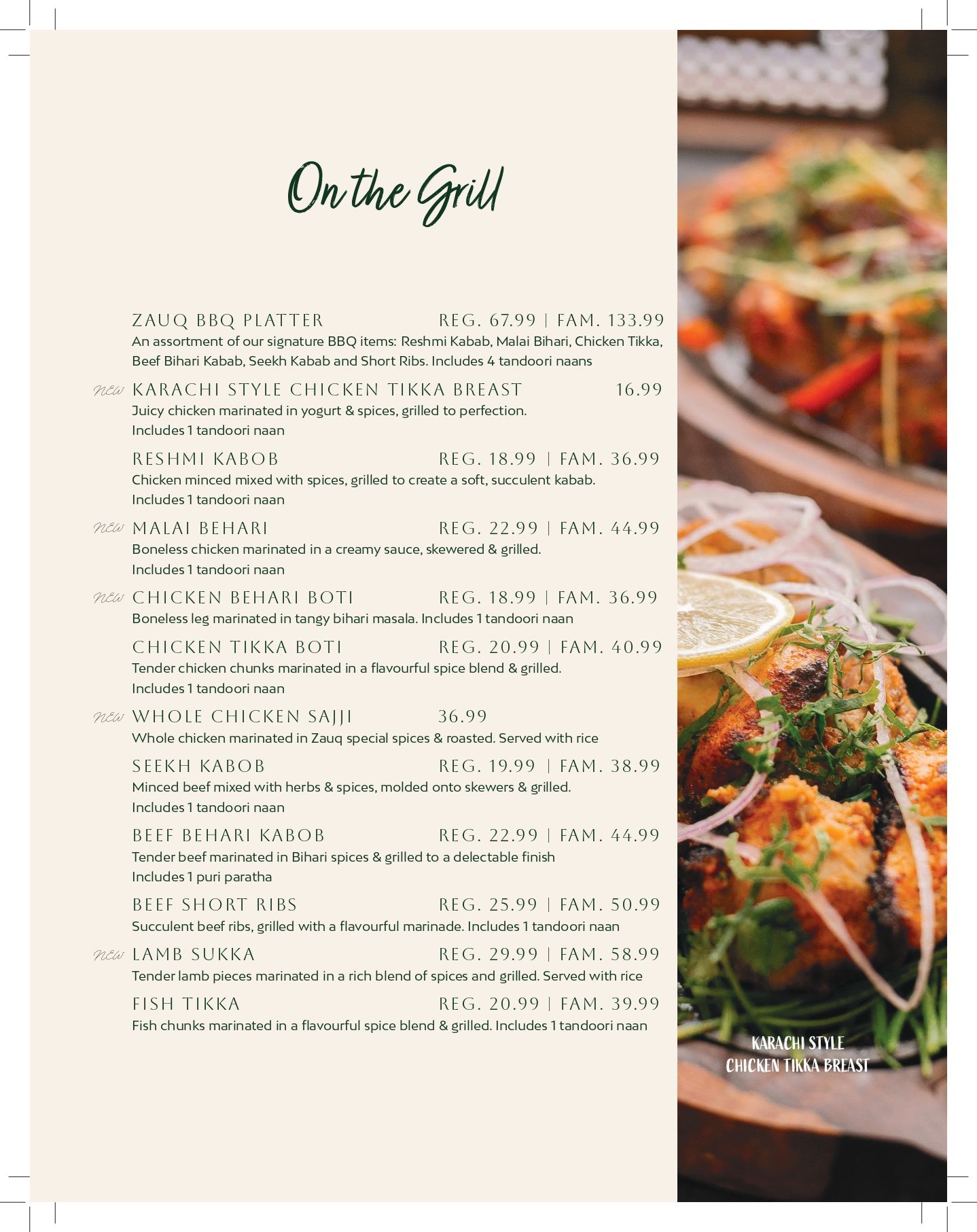 Explore Zauq’s Authentic Indian & Pakistani Food, Hakka & Halal Menu ...