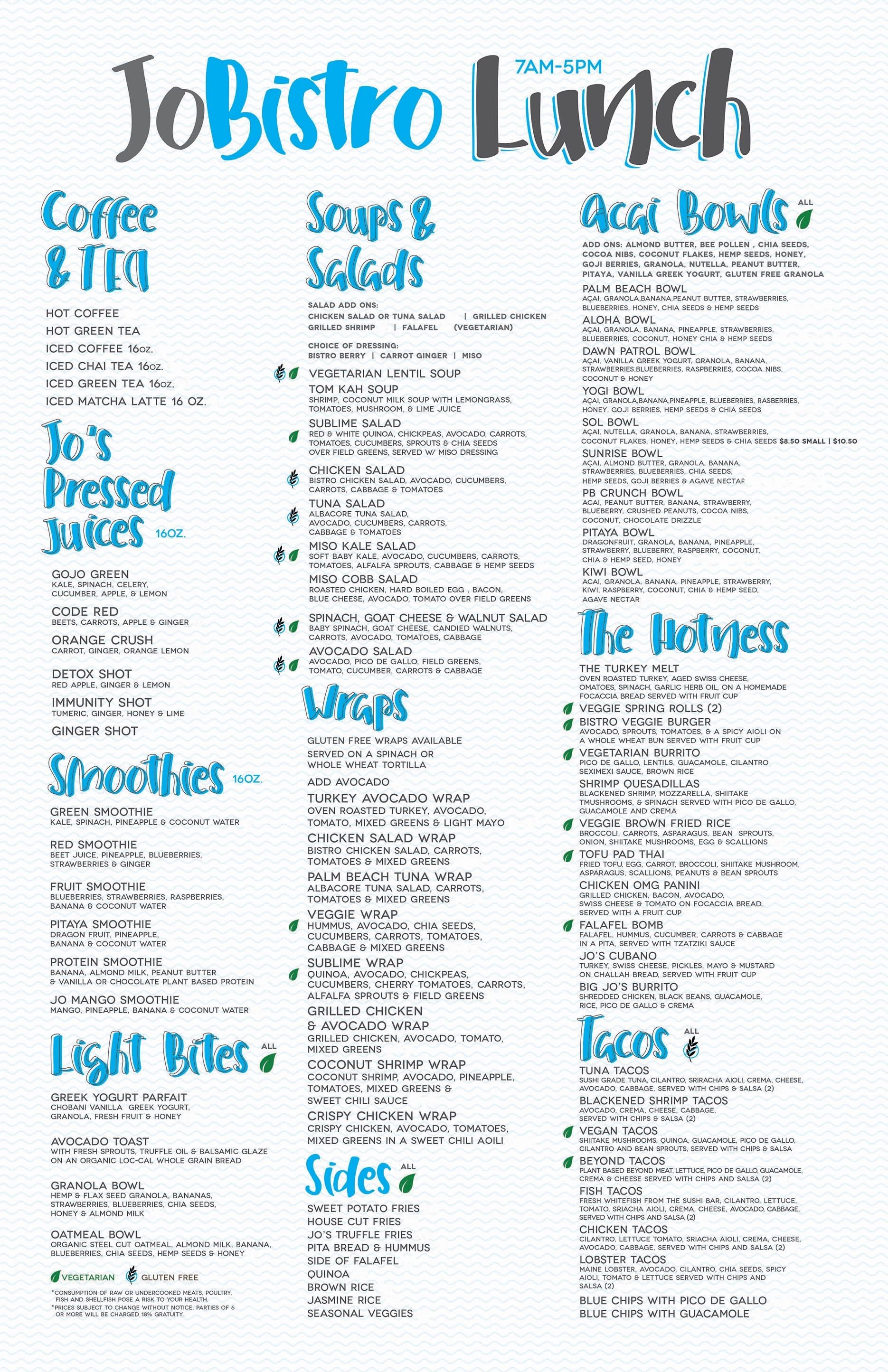 Jo Bistro Official Website