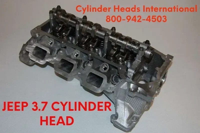 JEEP 3.7 SINGLE CAM V-6 REBUILT CYLINDER HEAD 2005-NEW