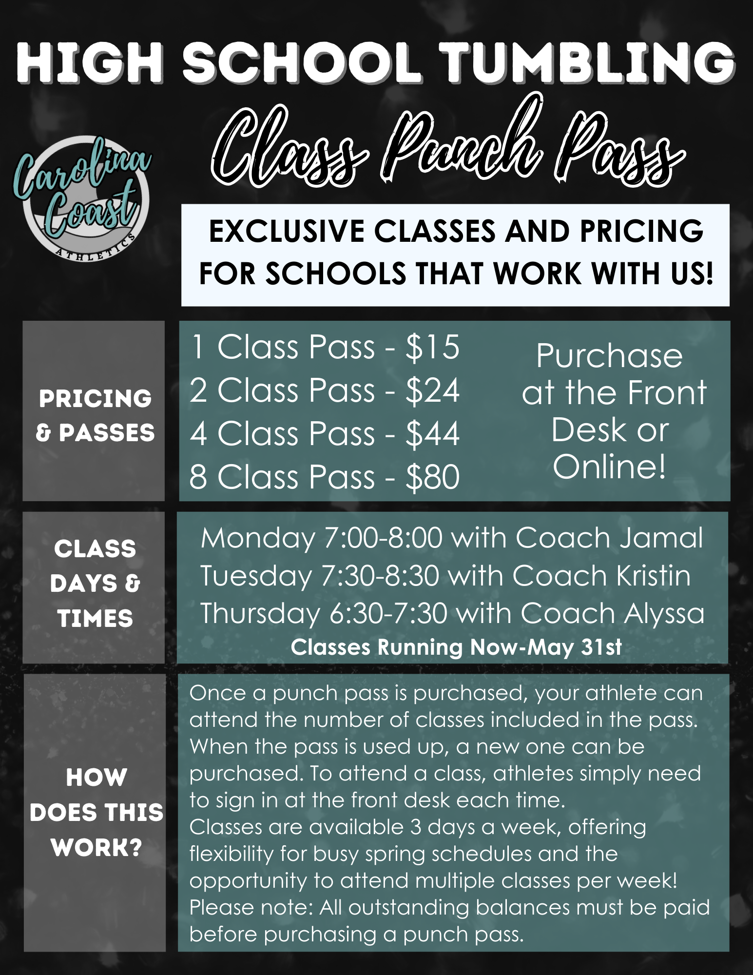 School Cheer Programs | Carolina Coast Athletics