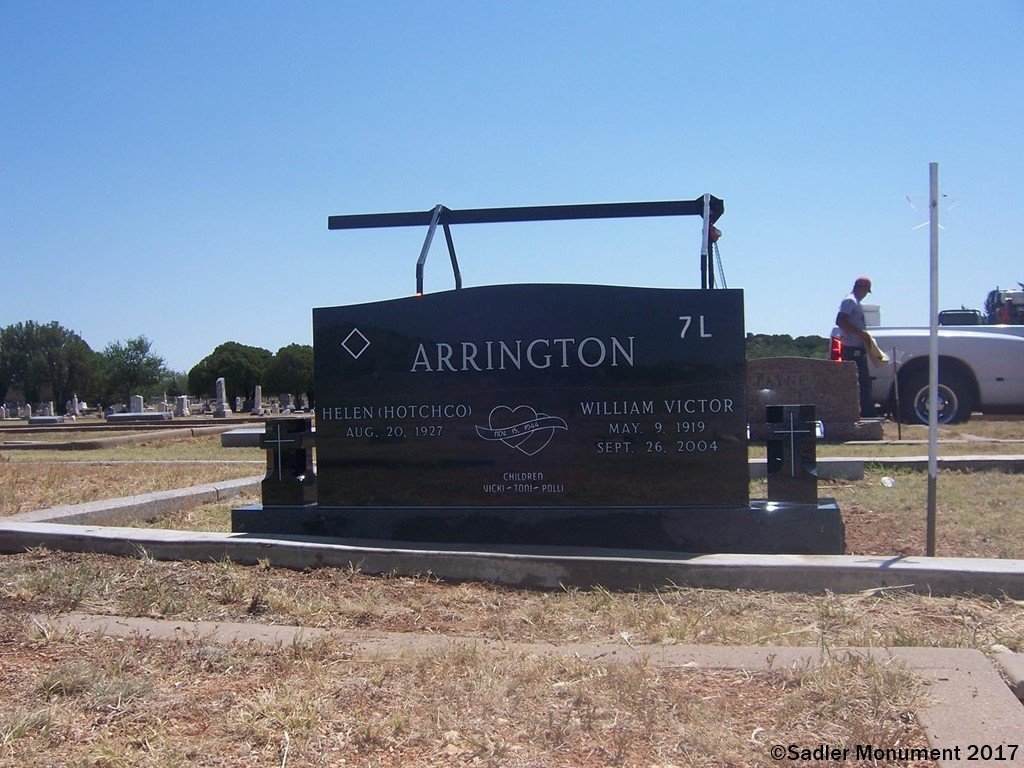 Companion Headstones | Sadler Monument