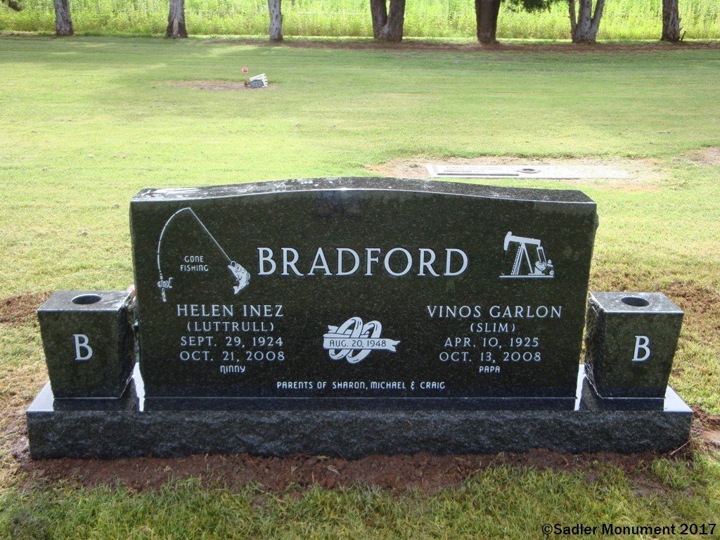 Companion Headstones | Sadler Monument