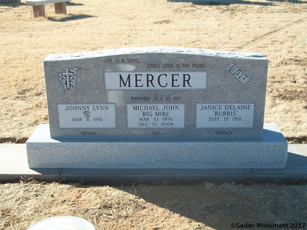 Companion Headstones | Sadler Monument