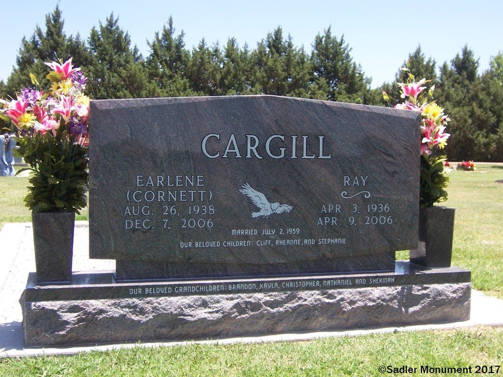 Companion Headstones | Sadler Monument