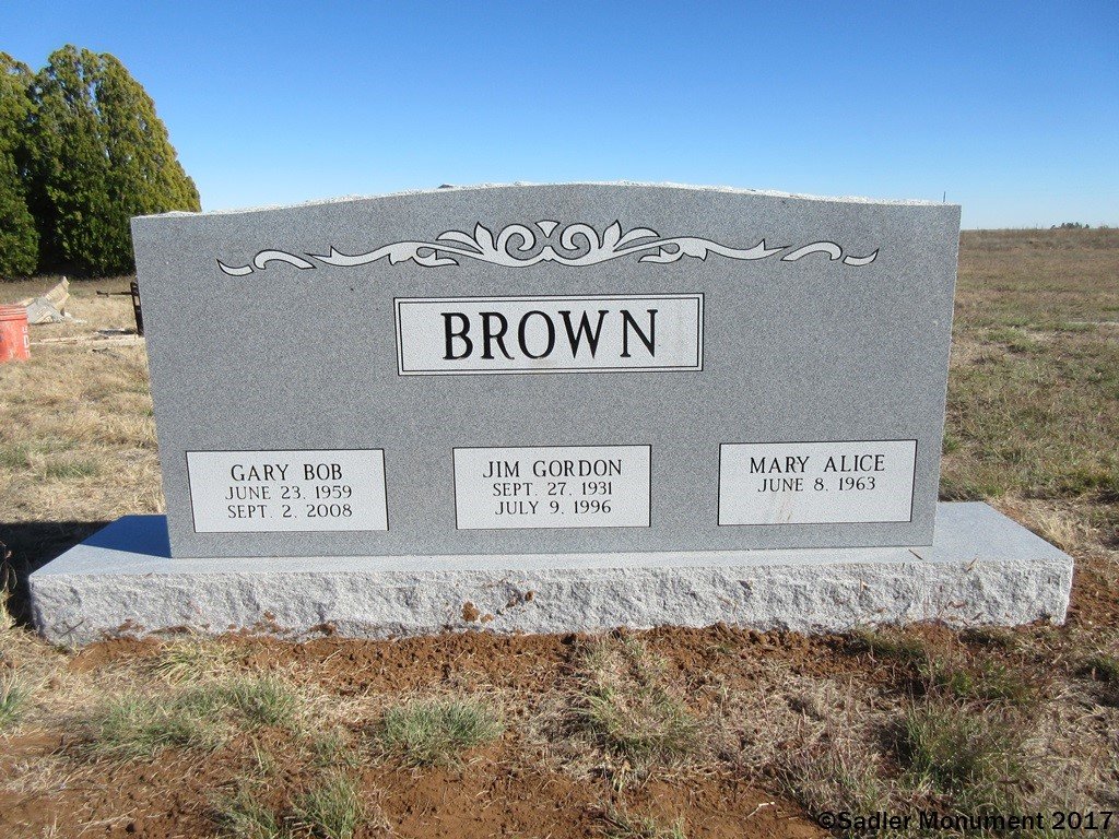 Triple Headstones | Sadler Monument