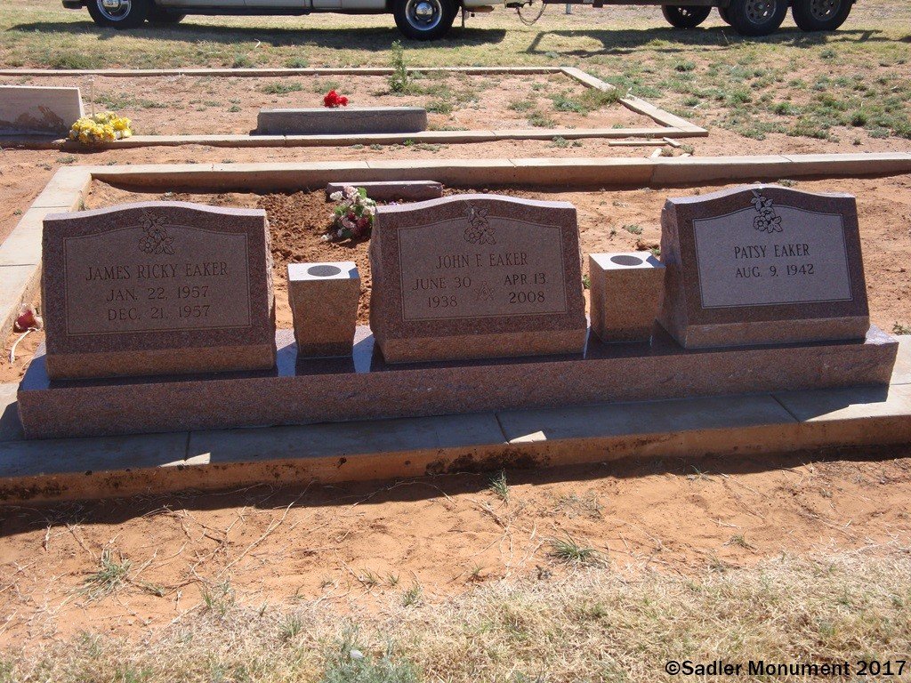 Triple Headstones | Sadler Monument