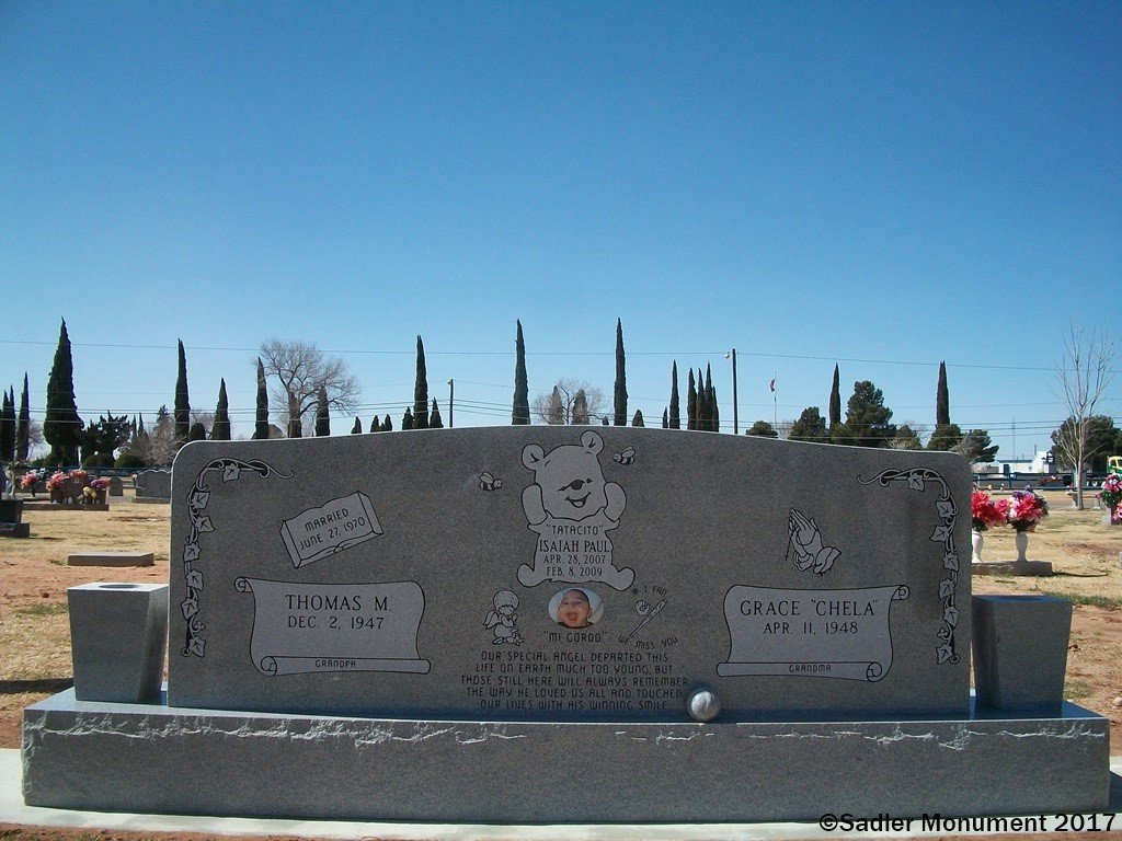 Triple Headstones | Sadler Monument