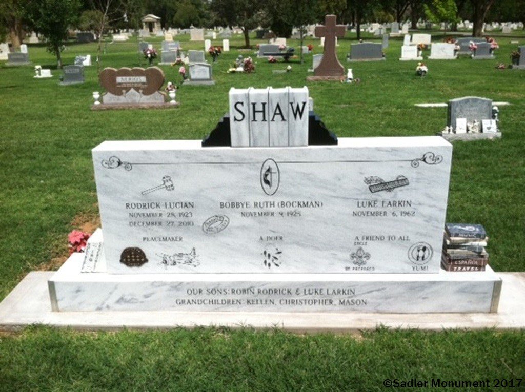 Triple Headstones | Sadler Monument